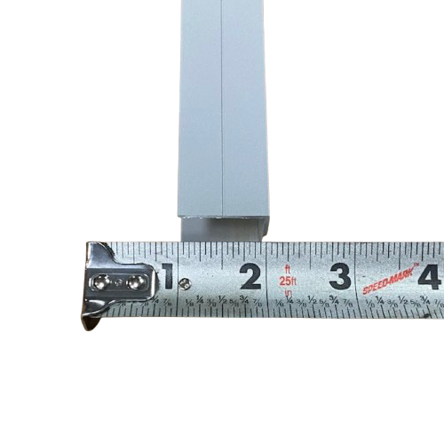 1" U Channel Rail Aluminum Trim C Channel | Slate – Mr Metal Aluminum