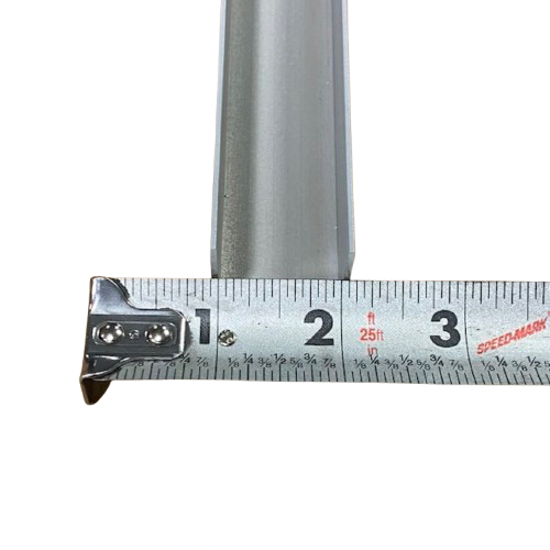 1" U Channel Rail Aluminum Trim C Channel | Slate – Mr Metal Aluminum