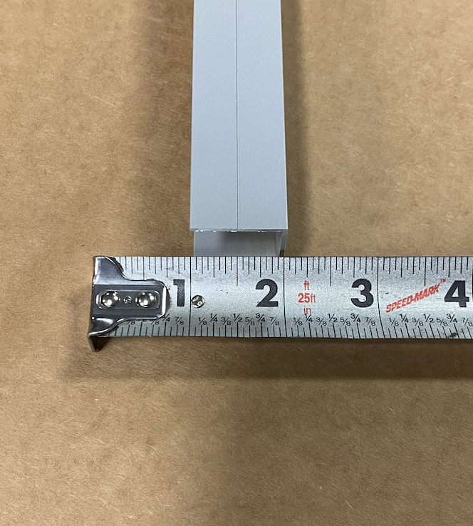 1" U Channel Rail Aluminum Trim Slate C Channel – Mr Metal Aluminum