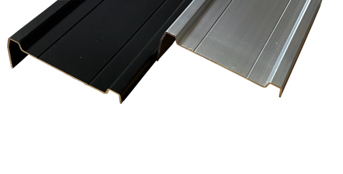 2 Ridge, 3" Wide Smooth Aluminum Cargo Trailer RV Cove Top Bottom Trim ...