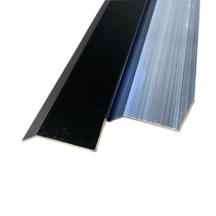 92" Aluminum Angle Drip Edge 1.25" Trim | Mill Finish or Black – Mr ...