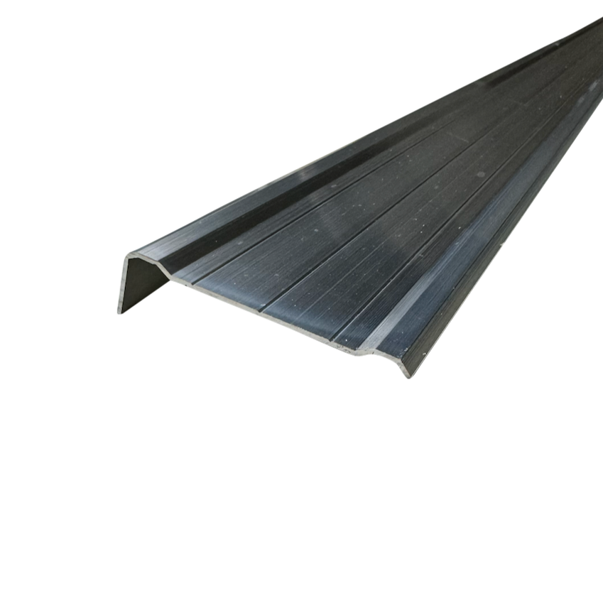 2 Ridge, 3" Wide Slim Aluminum Smooth Cargo Trailer Trim 92", 5/8" Leg ...