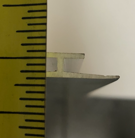 H Channel Sheet Divider Up to 1/8" - 48" Long, Mill Finish – Mr Metal ...